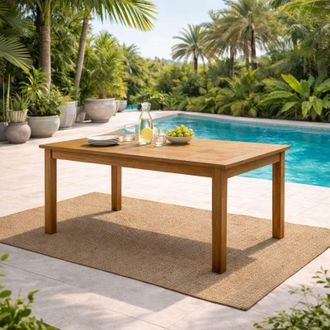Wanda Collection Table de jardin en teck massif 150 Frida