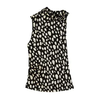 Patrizia Pepe Femme, Tops, Multicolore, Taille: 36 FR Top en jersey de viscose &agrave; imprim&eacute; abstrait