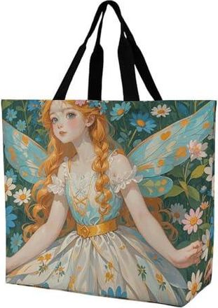 Generic F&eacute;e Des Fleurs De Pfhorn Sac Fourre-Tout Imperm&eacute;able Sacs R&eacute;utilisable Sac A Main Femme Pour Travail Plage Shopping