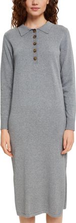 Esprit Damen 082EE1E310 Kleid, 019/GUNMETAL 5, L