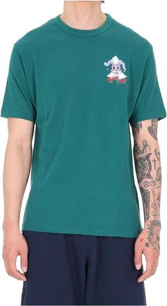 Kenzo Homme, Tops, Vert, Taille: L T-shirt en coton winter holidays