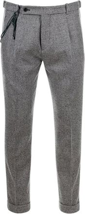Berwick 1707 Homme, Pantalons, Gris, Taille: XL An4326Retro Pantalon Court