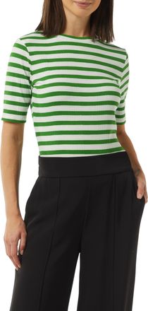 Comma Ringel-T-Shirt aus Rippware