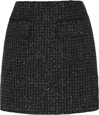 Faina Rock Frauen Schwarz Silber