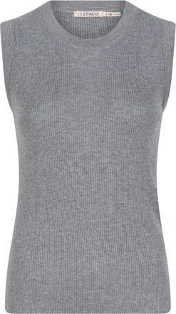 Esqualo Femme, Tops, Gris, Taille: 38 FR Ribbed Lurex Top