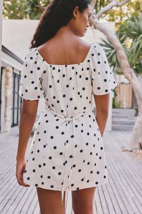 Next Strandkleid Minikleid mit Flatter&auml;rmeln (1-tlg)