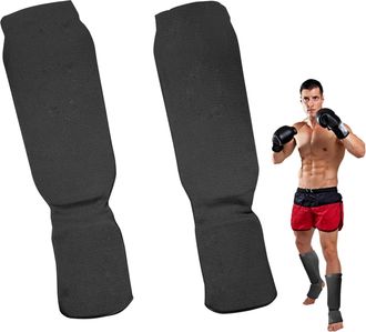 Generic Muay Thai Schienbeinschoner - Kampfsport-Schienbeinschoner | Schienbein- und Spannschoner | Beinschutz f&uuml;r Kampfsport | Ristschutz Training, Sparring 