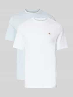 Calvin Klein Jeans T-Shirt mit Label-Patch Modell BADGE im 2er-Pack