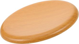 DOITOOL Runder Holzsitz Ersatz Barhocker Sitzfläche Natürliche Maserung Stabile Holzsitzfläche mit Eisenverstärkung Komfortabel und Elegant für Bar und Esszim