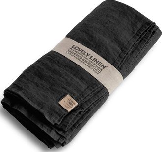 Kardelen Lovely Linen TCL0197F Lovely Tischdecke Leinen Dark Grey 145 x 300 cm (1 St&uuml;ck)