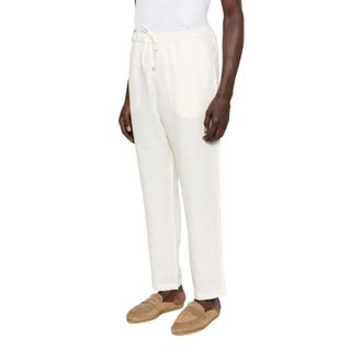 120% Lino Herren, Hosen, Wei&szlig;, MGr&ouml;&szlig;e
