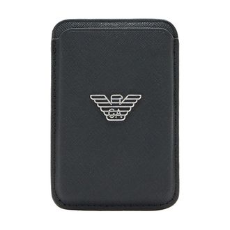 Emporio Armani Kartenetui mit Logo-Plakette und Textur - - Accessories - Herren - Schwarzk - ONE SIZE