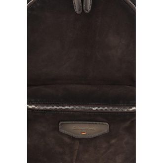 Santoni Calf Leather Backpack - Brown