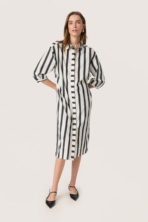 Soaked In Luxury Kleid Gerade Passform black white