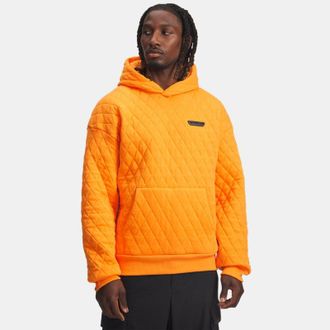 Under Armour x Mansory Heavyweight Terry Hoodie f&uuml;r Herren Squad Orange / Schwarz XXL