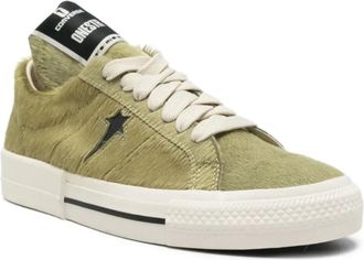 Rick Owens Low-Top Sneaker - X Converse Fur Sneaker Acid/black - Gr. US_7_5 - in Schwarz - f&uuml;r Damen