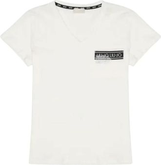 Liu Jo Femme, Tops, Blanc, Taille: 42 FR ECS T-Shirt M/C