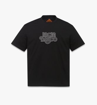 MCM T-Shirt Disco Patch aus Bio-Baumwolle