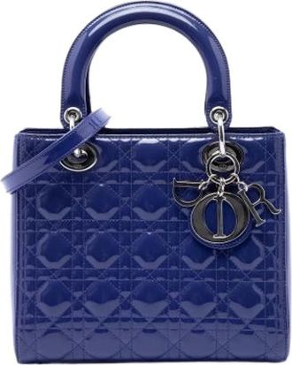 Dior Sac &agrave; main Lady Pre-owned - Femme - Pre-owned - Bleu - Taille: ONE Size