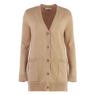 Max Mara Villar Woll-Kaschmir-Strickjacke - - Knitwear - Damen - Braun - S