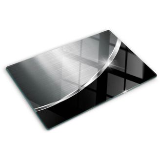 Tulup Tulup - Planche de cuisine, couvre plaque, verre planche d&eacute;couper, verre tremp&eacute; - 80 x 52 cm - Texture
