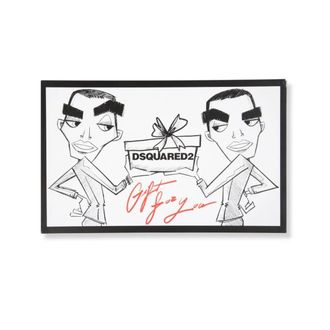 Dsquared2 Portemonnaies - Compact Cardholder With Gift Box Presentation - Gr. unisize - in Wei&szlig; - f&uuml;r Damen