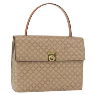 Celine Sac &agrave; main vintage doccasion en plastique - Femme - Pre-owned - Beige - Taille: ONE Size