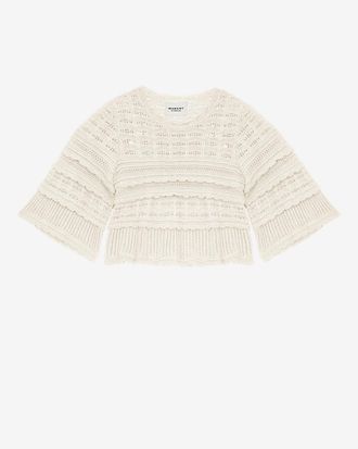 Isabel Marant Pull Azelia - Femme - &Eacute;cru - Taille34 - Marant &Eacute;toile