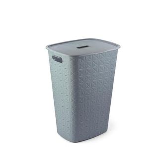 Curver Softex W&auml;schekorb, 56 l, 70% recyceltes Material, langlebig, leicht, Blaugr&uuml;n