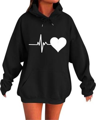 Generic Sweat à capuche pour femme - Pull pour femme - Chandails pour femme - Pull grande taille - Pull et sweat à capuche pour femme - Pull de sortie - Pull 