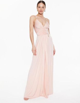 Elisabetta Franchi Abendkleid AB-430-32E2-V700 Rosa Regular Fit