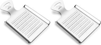 Lacor Lacor 67032 Mini Reibe Gewurze Inox, Edelstahl, grau, 11 x 7 x 1 cm (Packung mit 2)