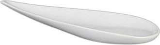 Holst Porzellan TD 026 Porzellan Vorlegeplatte Tropfenform Teardrops, weiß, 26.5 x 10.5 x 3.5 cm
