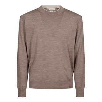 Jacob Cohen Girocollo Lana Seta - - Knitwear - Herren - Beige - L