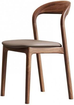 Generic Elegante Esszimmerstühle Holzbeine für einen zusammenhängenden und stilvollen soliden Stuhl Keine Versammlung erforderlich, einsatzbereites Küchenbüro