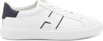 Hogan Low-Top Sneaker - White And Navy Leather H691 Sneakers - Gr. 11 - in Wei&szlig; - f&uuml;r Damen