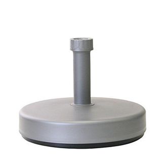 greemotion Sonnenschirmständer befüllbar in Silber-Grau - Schirmständer für Sonnenschirm - Balkonschirmständer aus Kunststoff füllbar mit ca. 20l Wasser o. Sand 