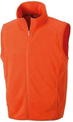 Result Gilet sans manche en micropolaire. R116X, Orange, XXL