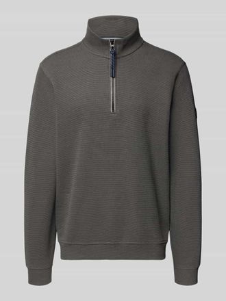 Lerros Regular Fit Troyer mit Stehkragen und Rei&szlig;verschluss