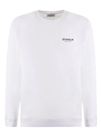Dondup Sweatshirt mit Logo-Stickerei - Weiß