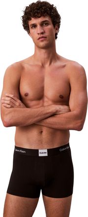 Calvin Klein Herren 3er Pack Boxershorts Trunks mit Logobund, Schwarz (Black), XXL