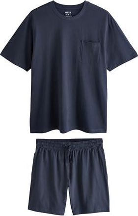 Next Next Homme Ensemble Pyjama Short en Jersey Bleu Marine L