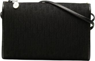 Dior Sac bandouli&egrave;re vintage en toile Pre-owned - Femme - Pre-owned - Noir - Taille: ONE Size
