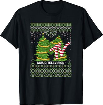 Giesswein Christmas Tree & Candy Cane Ugly Christmas Sweater T-Shirt