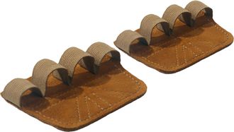 Generico Gewichtheber-Handschuhe: Leder, 10,2 x 8,9 cm, rutschfest, doppellagig, atmungsaktive Handschutzausr&uuml;stung f&uuml;r Stange, Training D