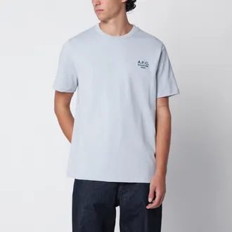 A.P.C. Rue Madame T-Shirt aus blauer Baumwolle