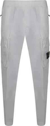 Stone Island Homme, Pantalons, Gris, Taille: W33 Pantalon cargo gris clair au design contemporain