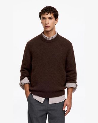 Arket Pullover Aus Alpaka- Und Merinowolle -Braun