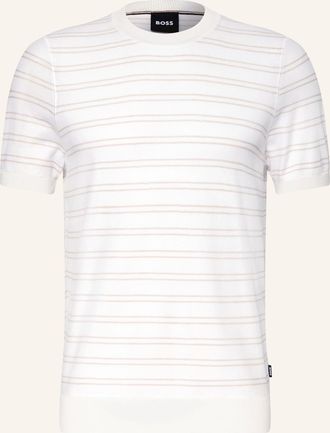 HUGO BOSS Strickshirt Nalon weiss