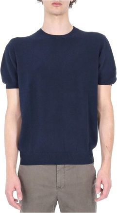 Drumohr Homme, Tops, Bleu, Taille: XL T-shirt en &eacute;ponge l&eacute;g&egrave;re